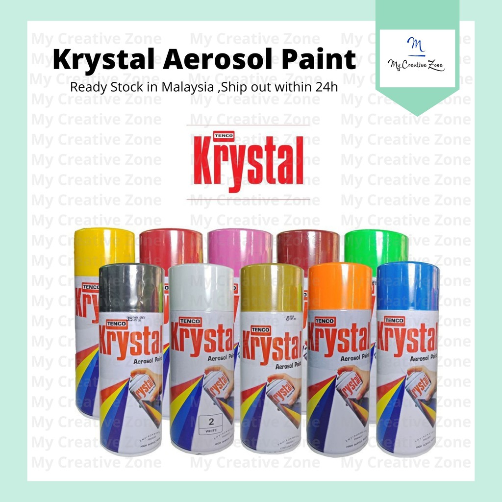 Tenco Krystal Aerosol Spray Paint (NORMAL COLOUR, METALLIC COLOUR ...