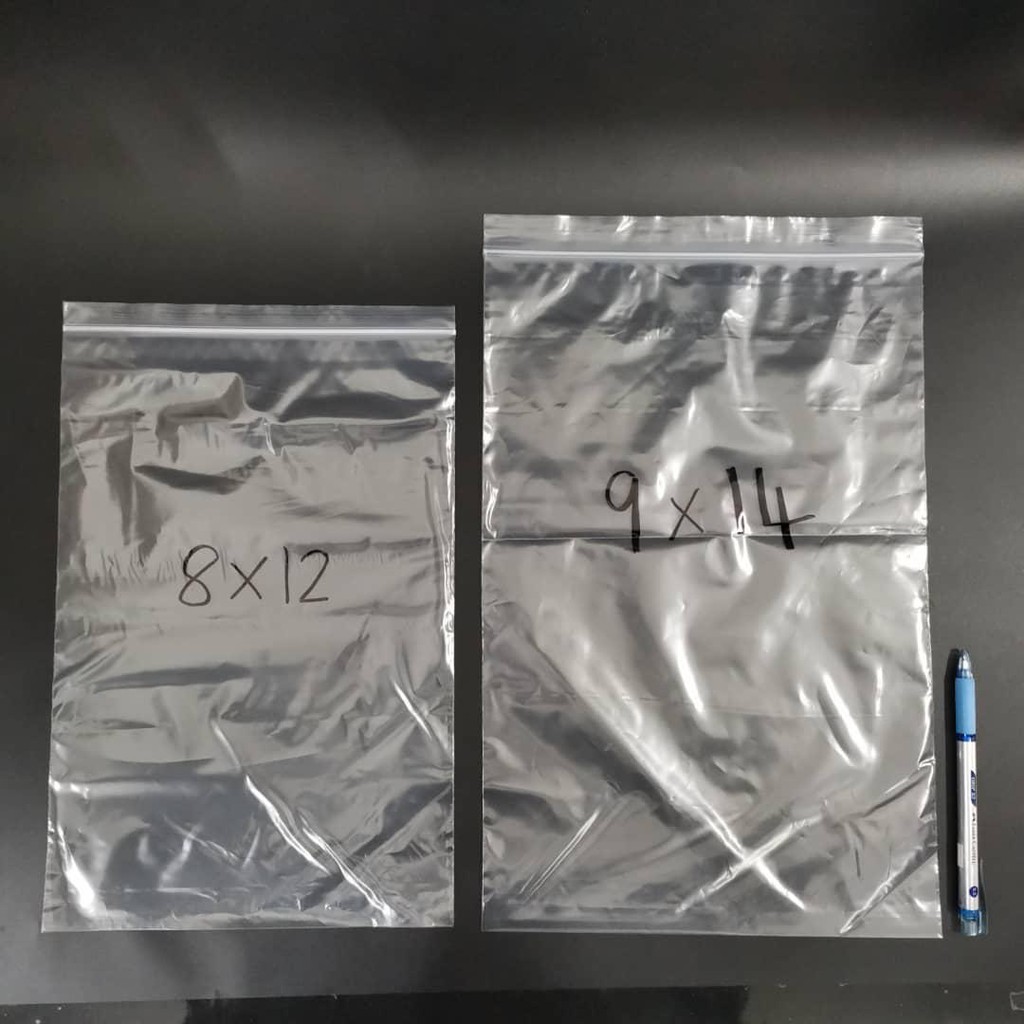 ZIPLOCK TEBAL 100 pcs FOODGRADE TAHAN LASAK !!!! MURAHHHH !!!! (saiz ...