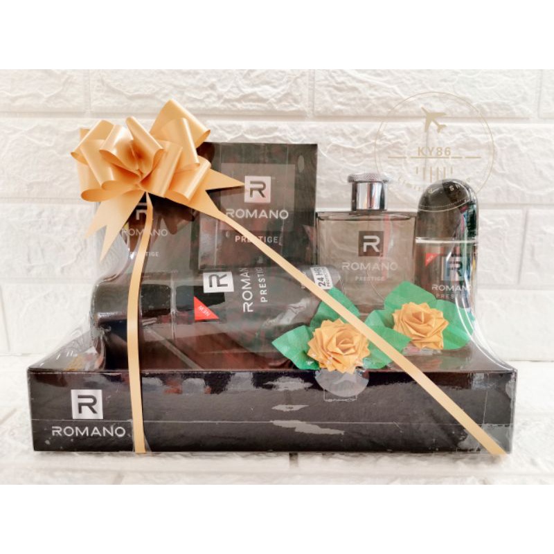 Romano Hamper Gift Set /Hamper Gift Set( We Wrapped For You + Ribbon ...