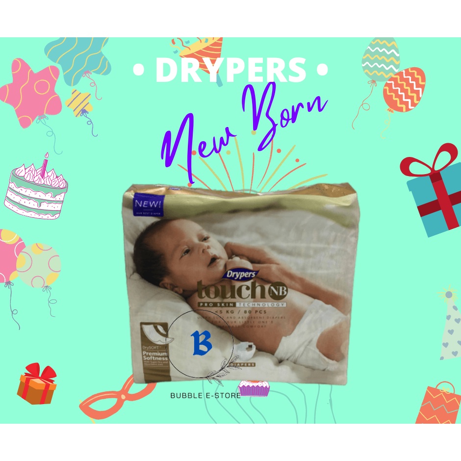 Drypers Touch Diapers - New Born