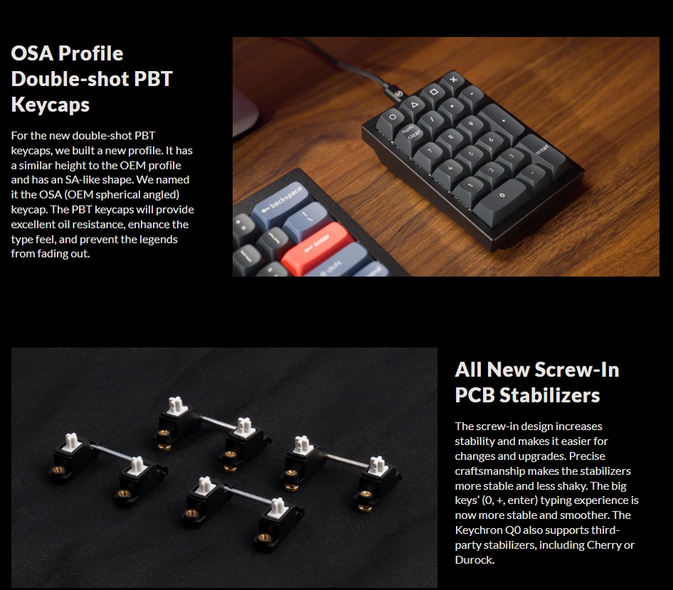 KEYCHRON Q0 | Pre-Built | Barebones | Mechanical Numpad | Techtonic ...