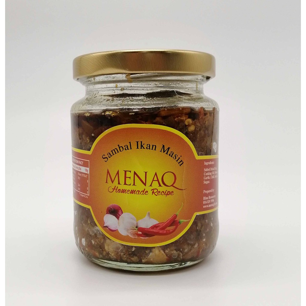 MENAQ Sambal Ikan Masin Cilipadi Sedap, Pedas & Nikmat | Shopee Malaysia