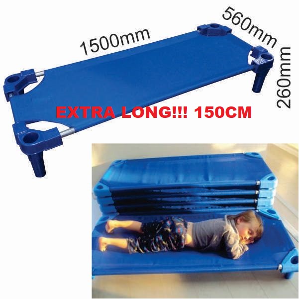 2PCS EXTRA LONG! 150CM Stackable Kids Bed Katil Tadika Kanak-Kanak ...