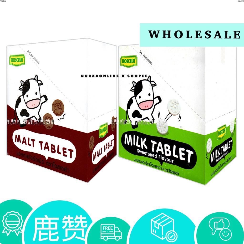 Wholesale Thailand Roscela Milk/Malt Tablet 240g | Shopee Malaysia