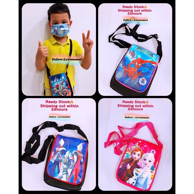 Beg Budak Raya Lelaki/Perempuan/Kanak Beg Budak Galas Beg Raya Kids ...