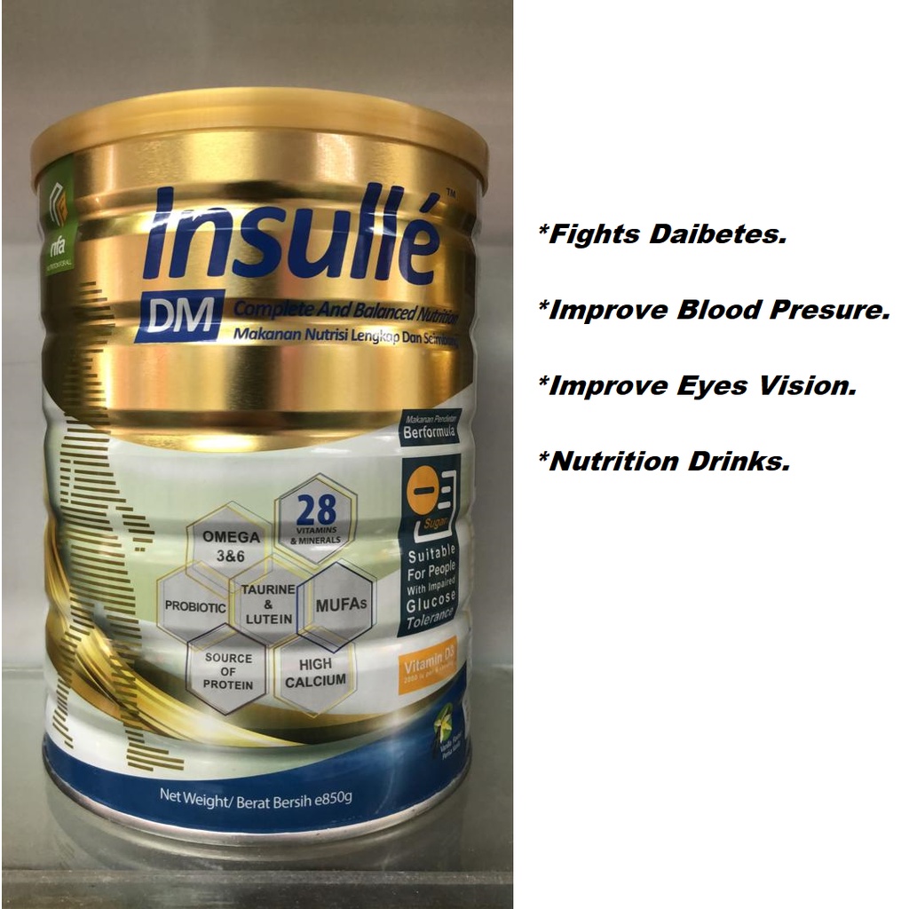 NFA INSULLE DM MILK NUTRITION DRINKS - 850g | Shopee Malaysia