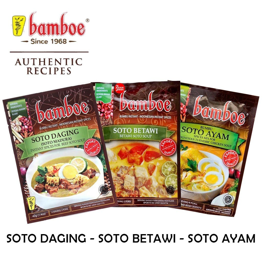 HALAL Bamboe Sos Perencah Bumbu Seasoning Indonesian Food Paste Pes ...