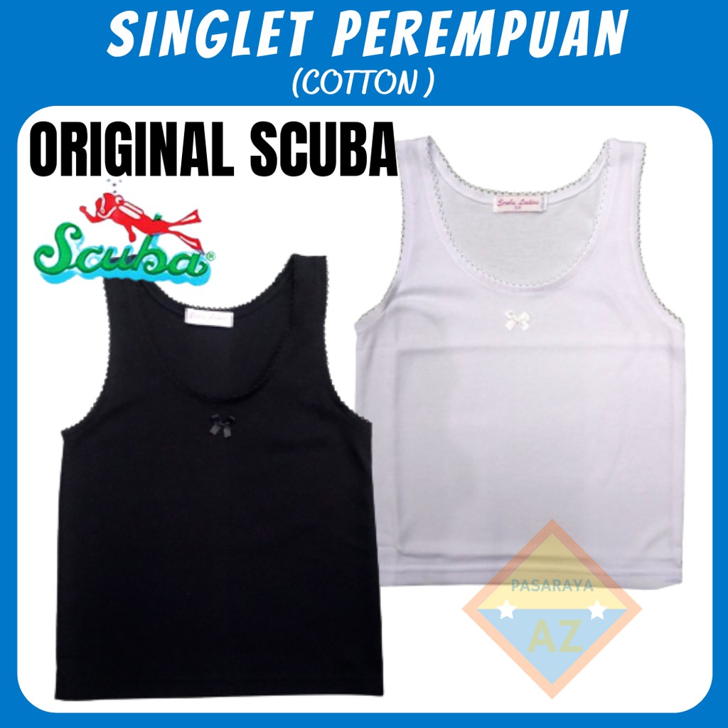 ORIGINAL SINGLET PUTIH PEREMPUAN& ORIGINAL SINGLET HITAM PEREMPUAN ...