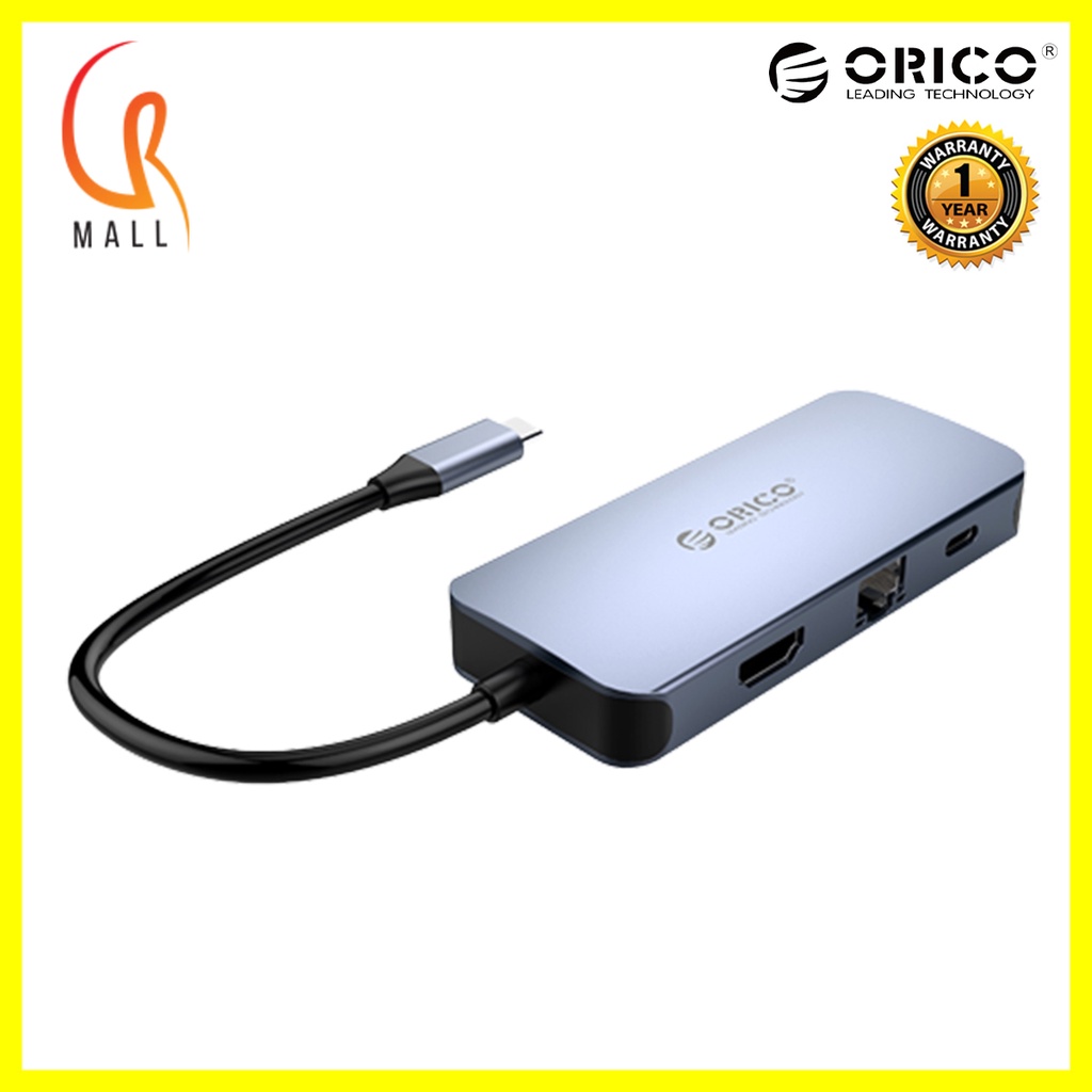 Orico Mc U602p 6 In 1 Multifunctional Docking Station Grey Shopee