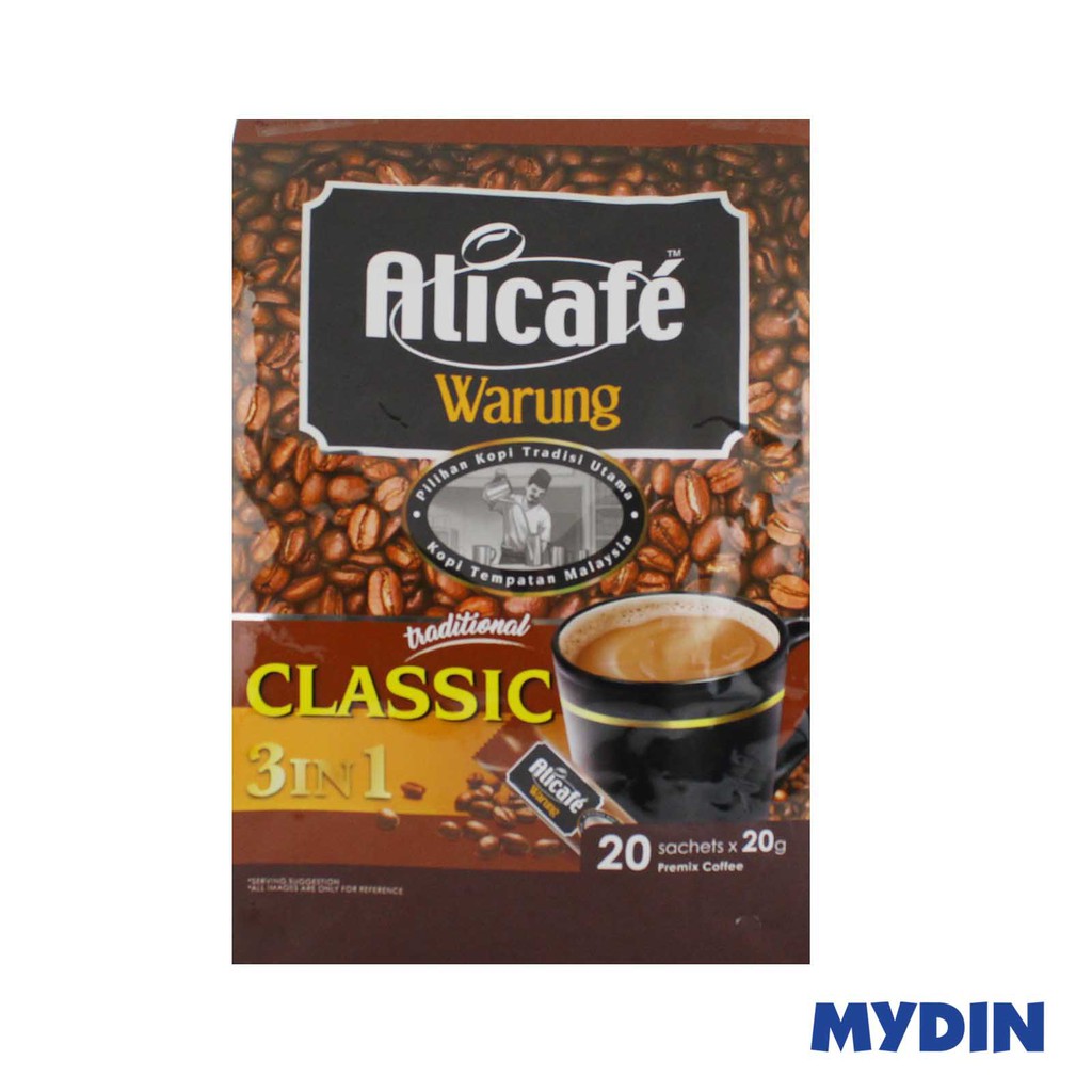 Power Root Alicafe Warung Classic 3 in 1 Premix Coffee (20 x 20g ...