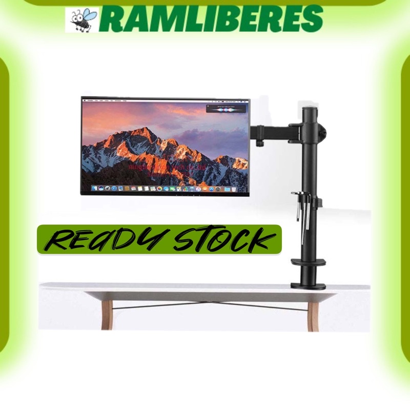 14-27" inches Single /Double Arm Desk Table Computer Monitor LCD TV ...