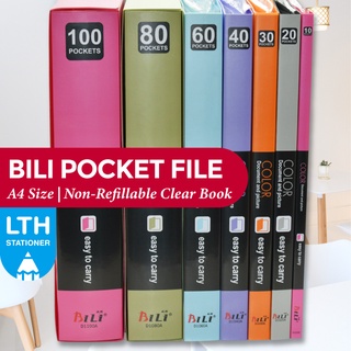 LTH Bili Clear Holder Clear Book Clear Pocket File A4 Size 10 // 20 ...