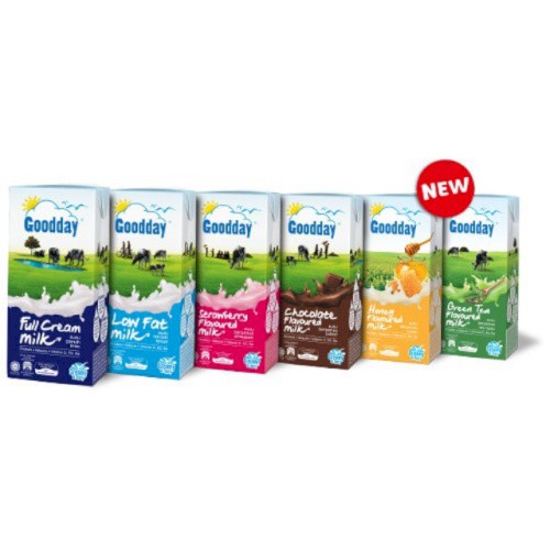 GOODDAY UHT Assorted Milk / Susu UHT 1ltr ( Full Cream / Low Fat ...