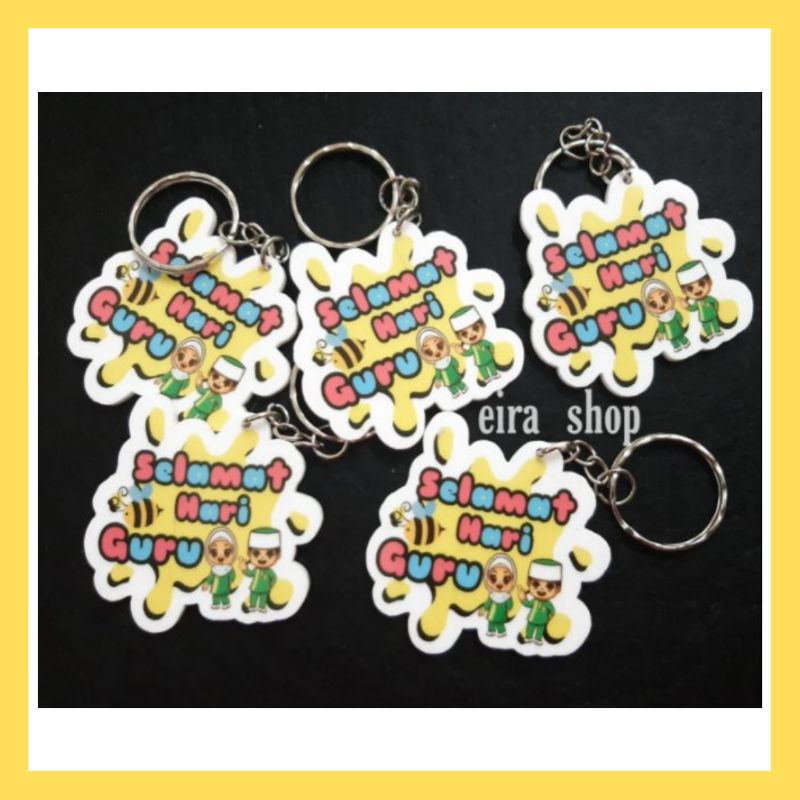 Keychain Hari Guru Jenis Acrylic Tema Tadika PASTI | Shopee Malaysia
