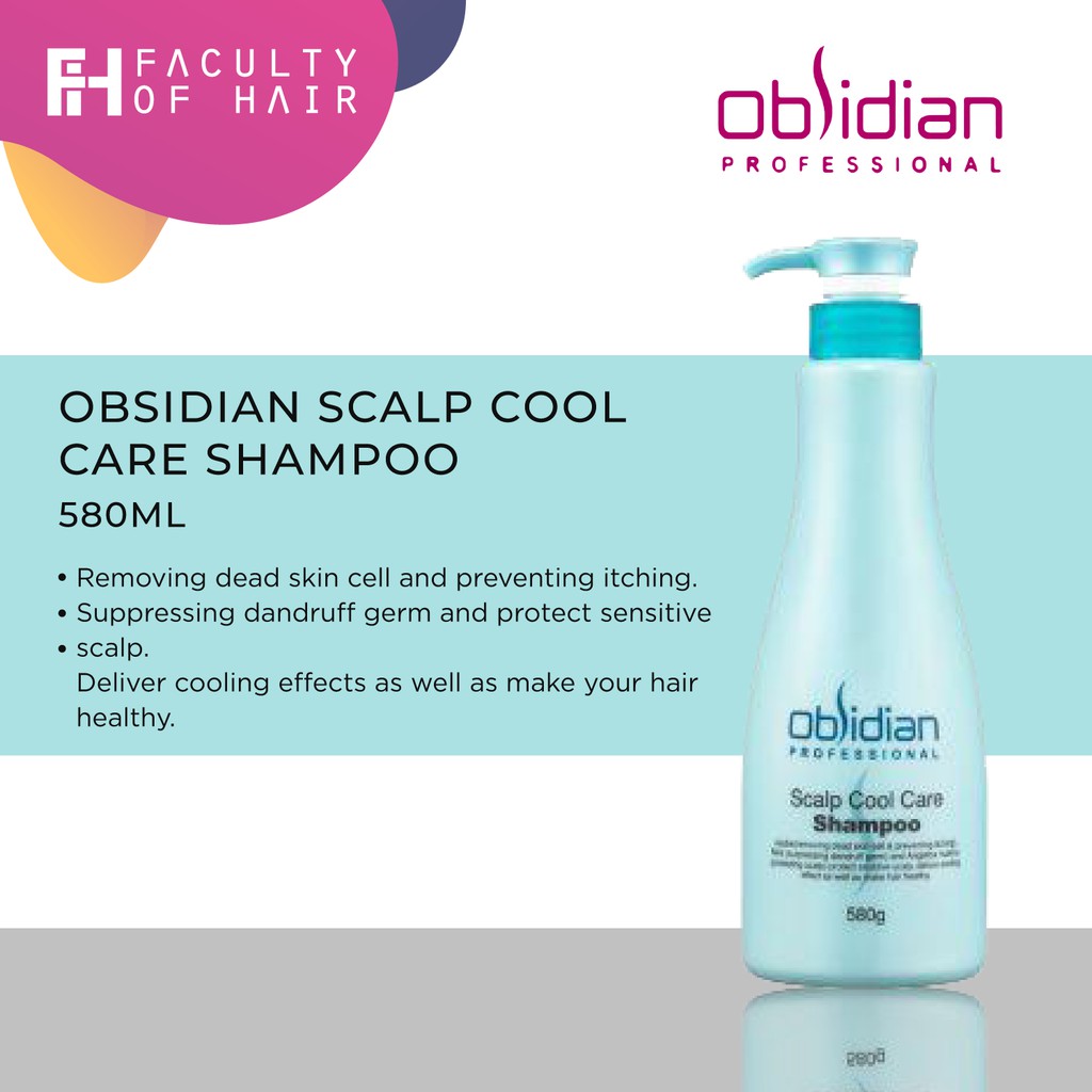 Obsidian Scalp Cool Care Shampoo (580ml) | Shopee Malaysia