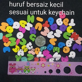 Alphabet wood cute colourful huruf kayu ABC abjad comel utk aktiviti ...