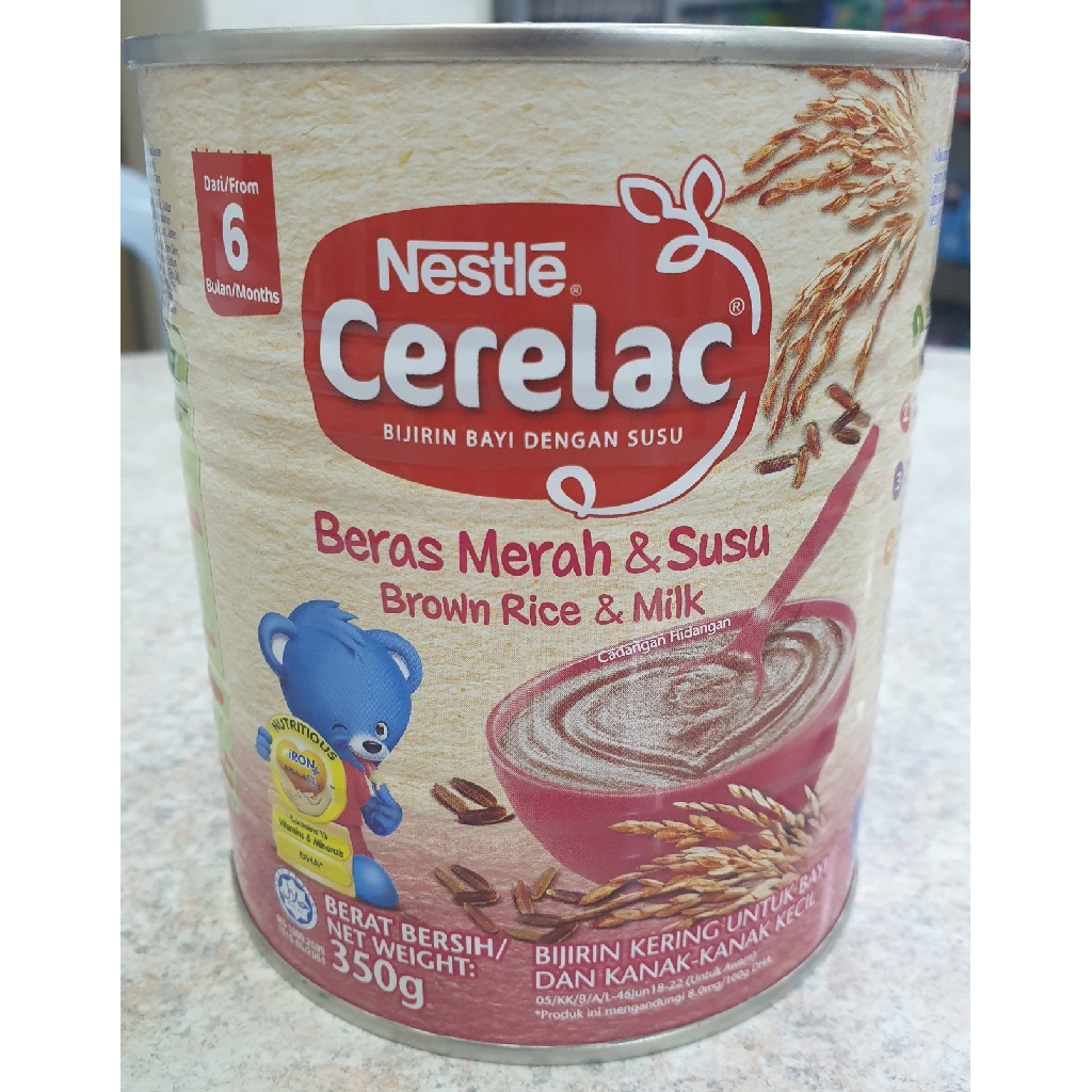 nestle cerelac brown rice with milk (350g) | Shopee Malaysia