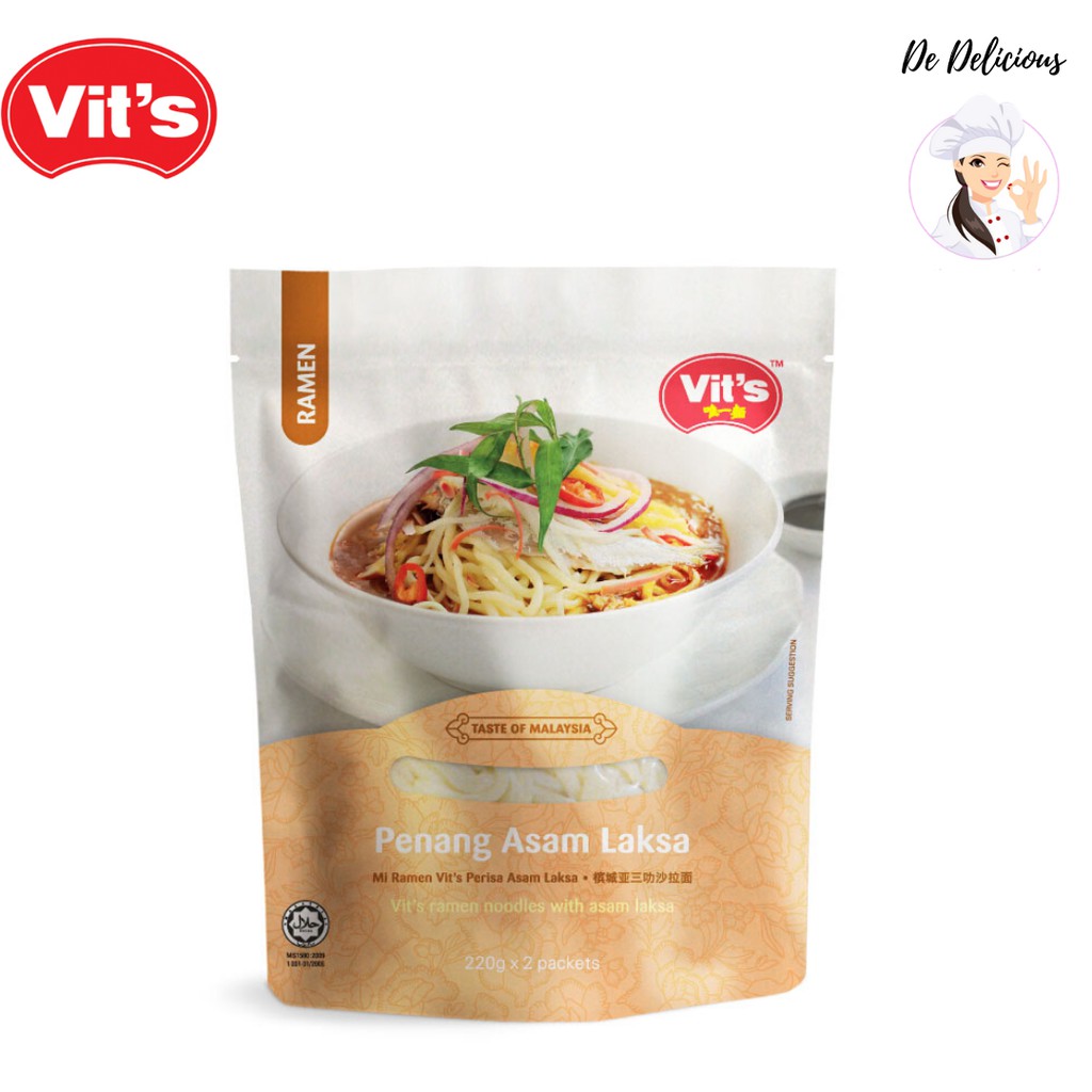 Halal/Vit's Ramen Penang Asam Laksa 220g x 2 packets | Shopee Malaysia