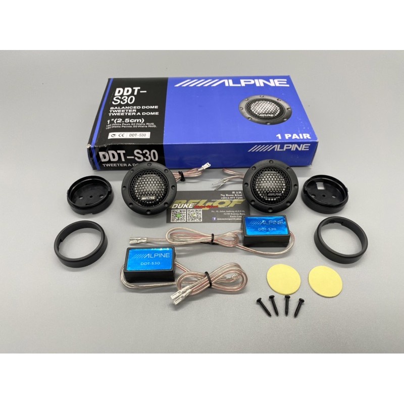 【Hot Stock】DDT-S30 ALPINE Tweeter Car Tweeter Speaker With Crossovers ...