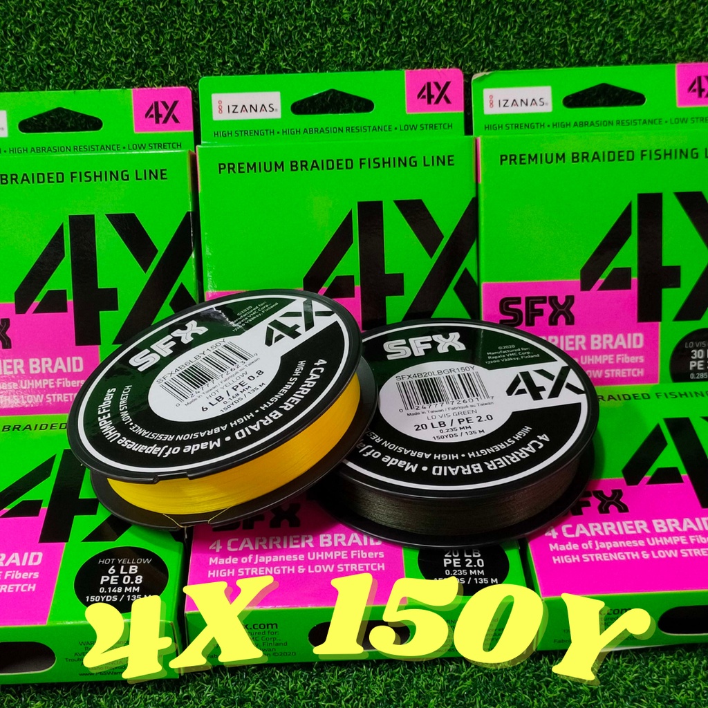 SUFIX SFX 4X PREMIUM BRAIDED FISHING LINE (150Y) | Shopee Malaysia