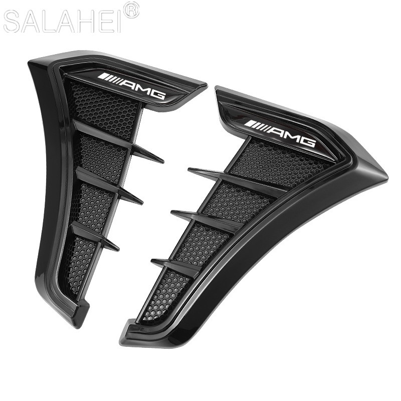 2PCS Car Exterior Side Body Fender Stickers Emblem Decal Modified For ...