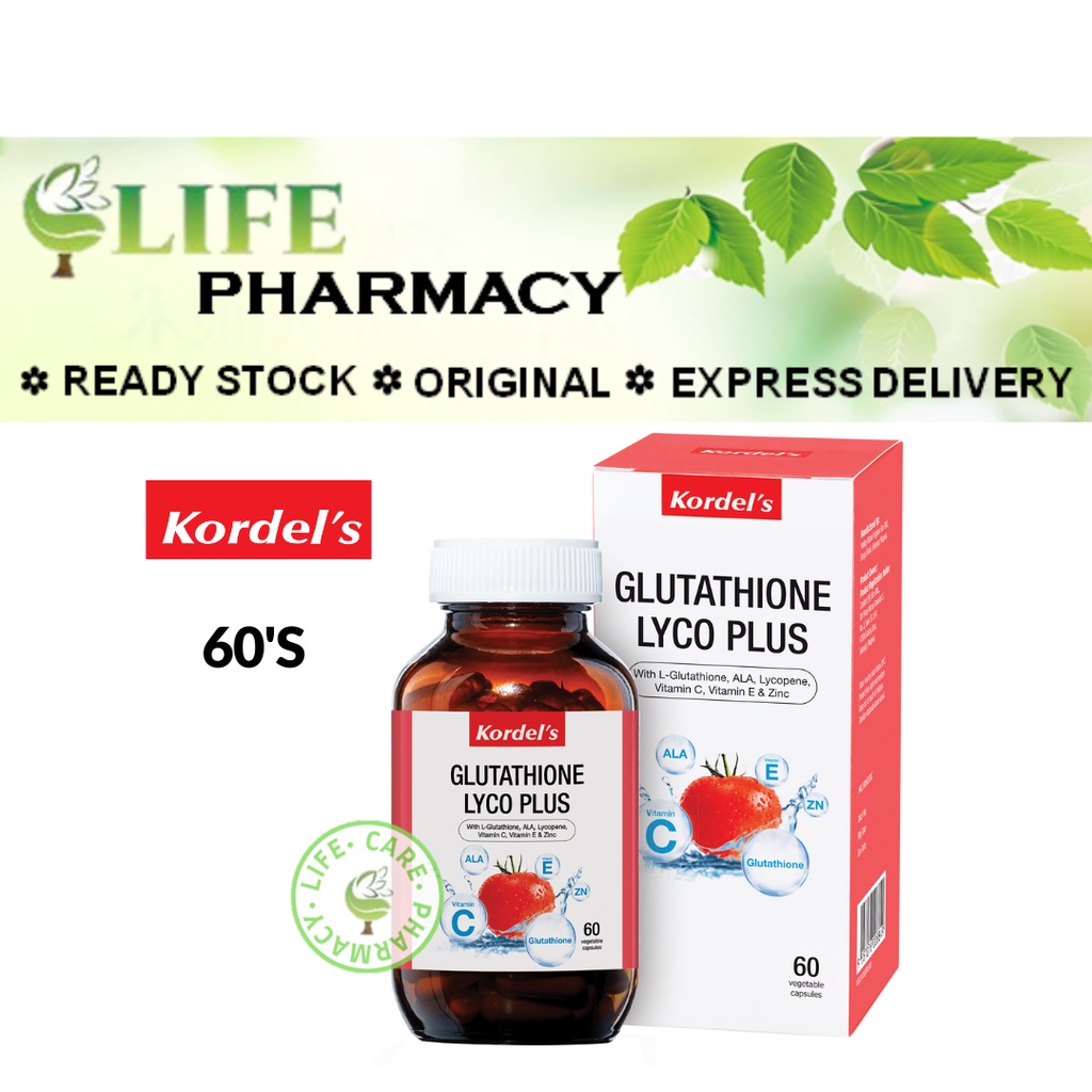 Kordels / Kordel's Glutathione Lyco Plus Skin Whitening Supplement (60 ...