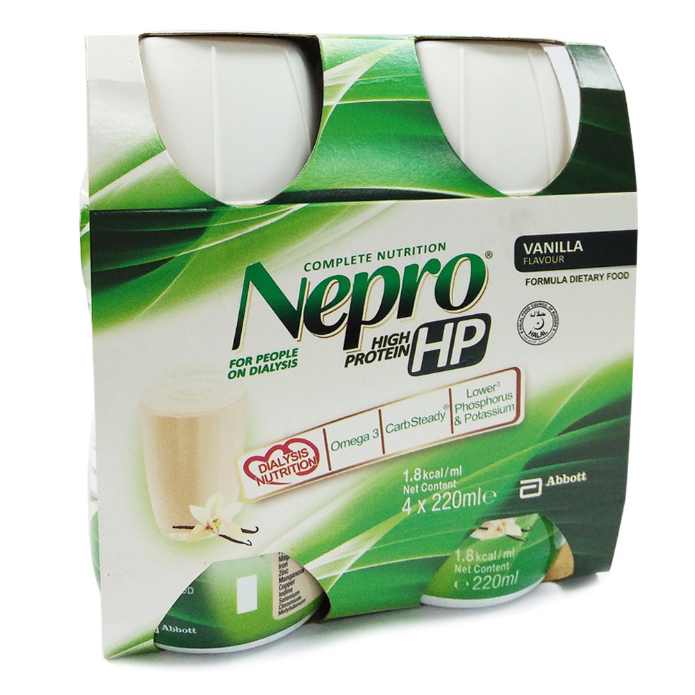 NEPRO High Protein Complete Nutrition 4x220ml - Vanilla Flavor (EXP:2/ ...