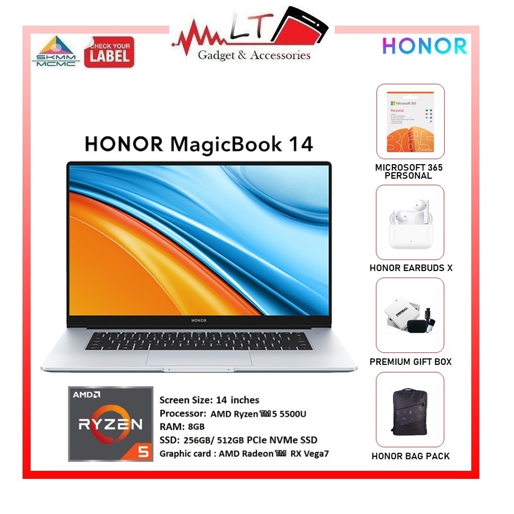 HONOR Magic Book 14 / Honor magicbook 14 [8GB + 256GB SSD / 8GB + 512GB ...