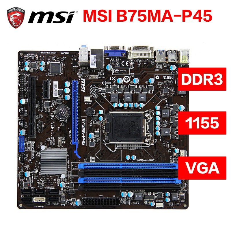 MSI B75MA-P45 LGA1155 DDR3 integrated graphics B75MA-G43/E35 E33 E31 ...