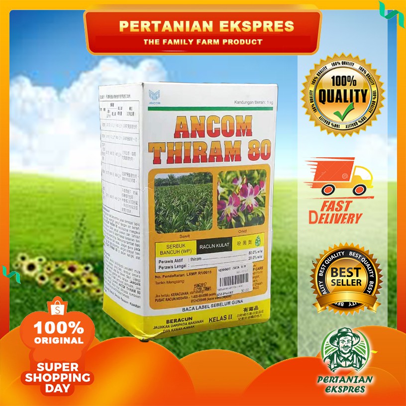1 KG Ancom Thiram 80% Racun Kulat Fungicide | Shopee Malaysia