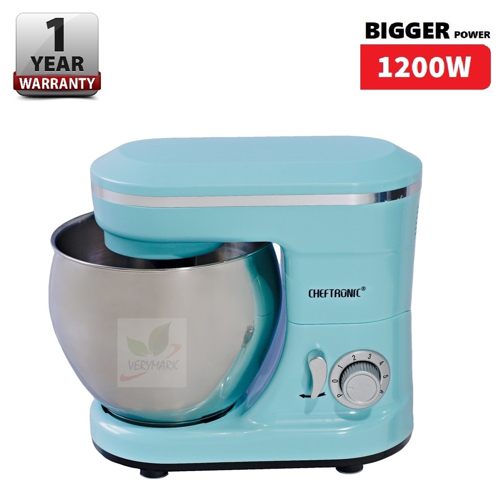 1200w 6-Speed Stand Mixer 5.0L Stainless steel Mixing Bowl Heavy Duty ...