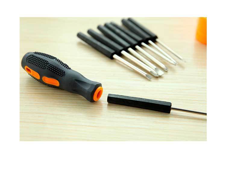 8-In-1 Small Screwdriver Set Replaceable Flat Blade Cross Screwdriver ...