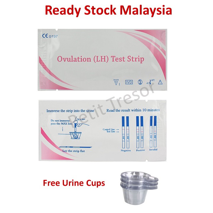20pcs Ovulation Test Strip OPK + FREE 10pcs Urine Cups | Shopee Malaysia