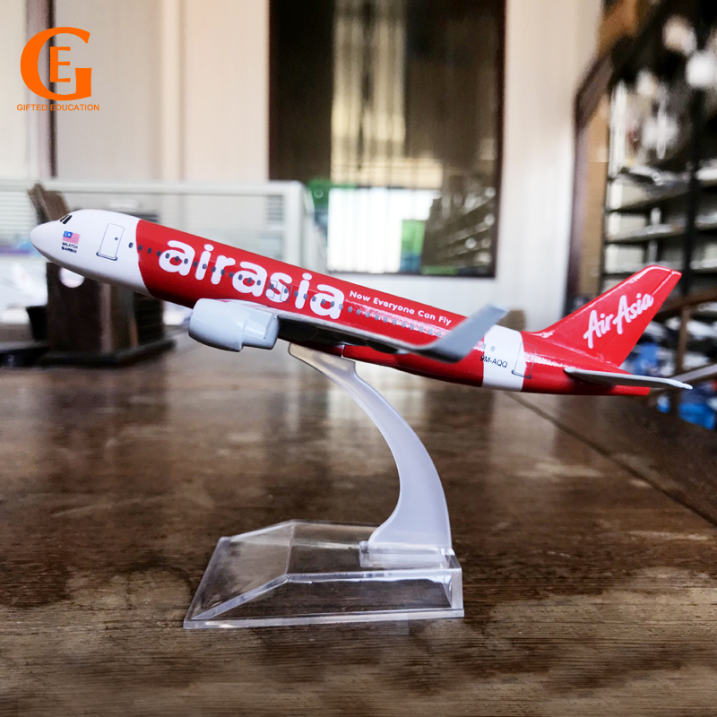 Air Asia A320 Aircraft Model Now Everyone Can Fly Airbus 320 Die Cast ...