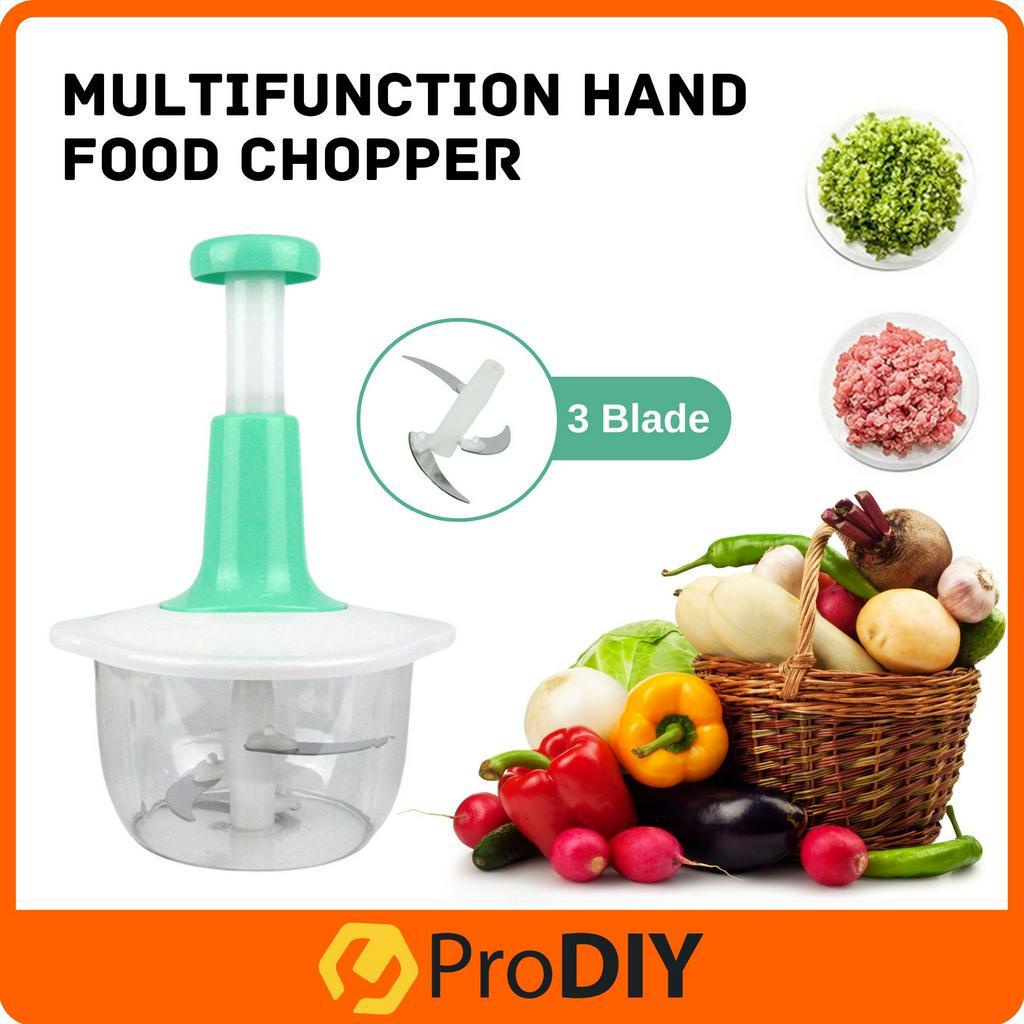 Manual Food Processor Multifunction Gourmet Cuisine Hand Pat Chopper ...