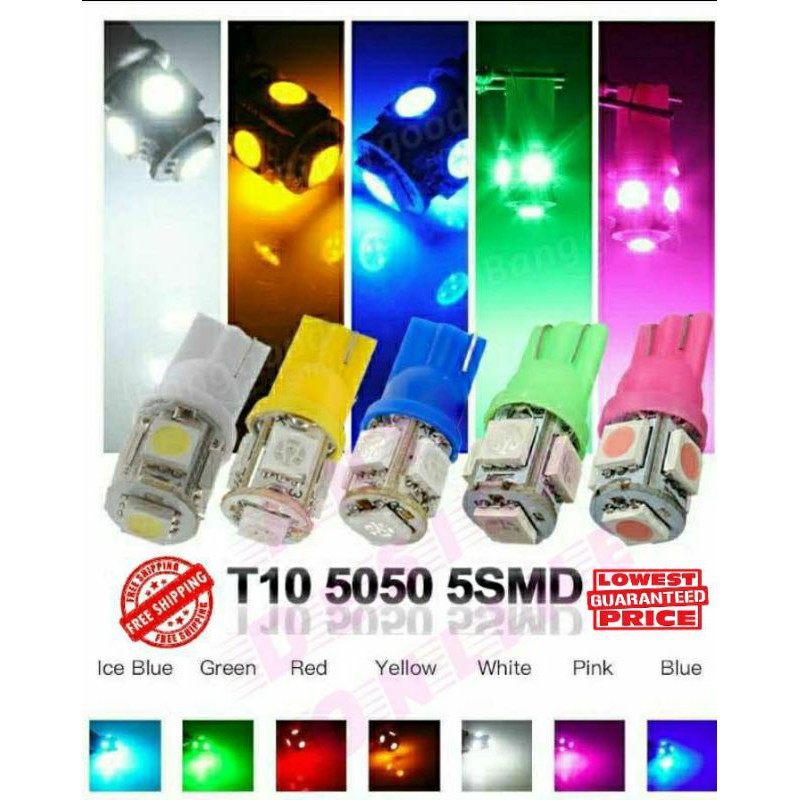 Car & Motorcycle T10 LED Bulbs 12v(1pc) | Shopee Malaysia