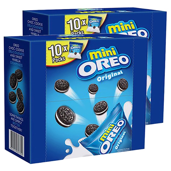Mini Oreo Sandwich Biscuit Mini Bag 10x23g (Vanilla/Choco) | Shopee ...