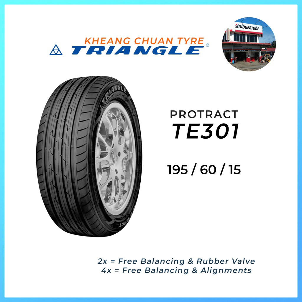 Triangle Protract TE301 | 195/60/15 Tayar Baru (Pasang Sekali) | New ...