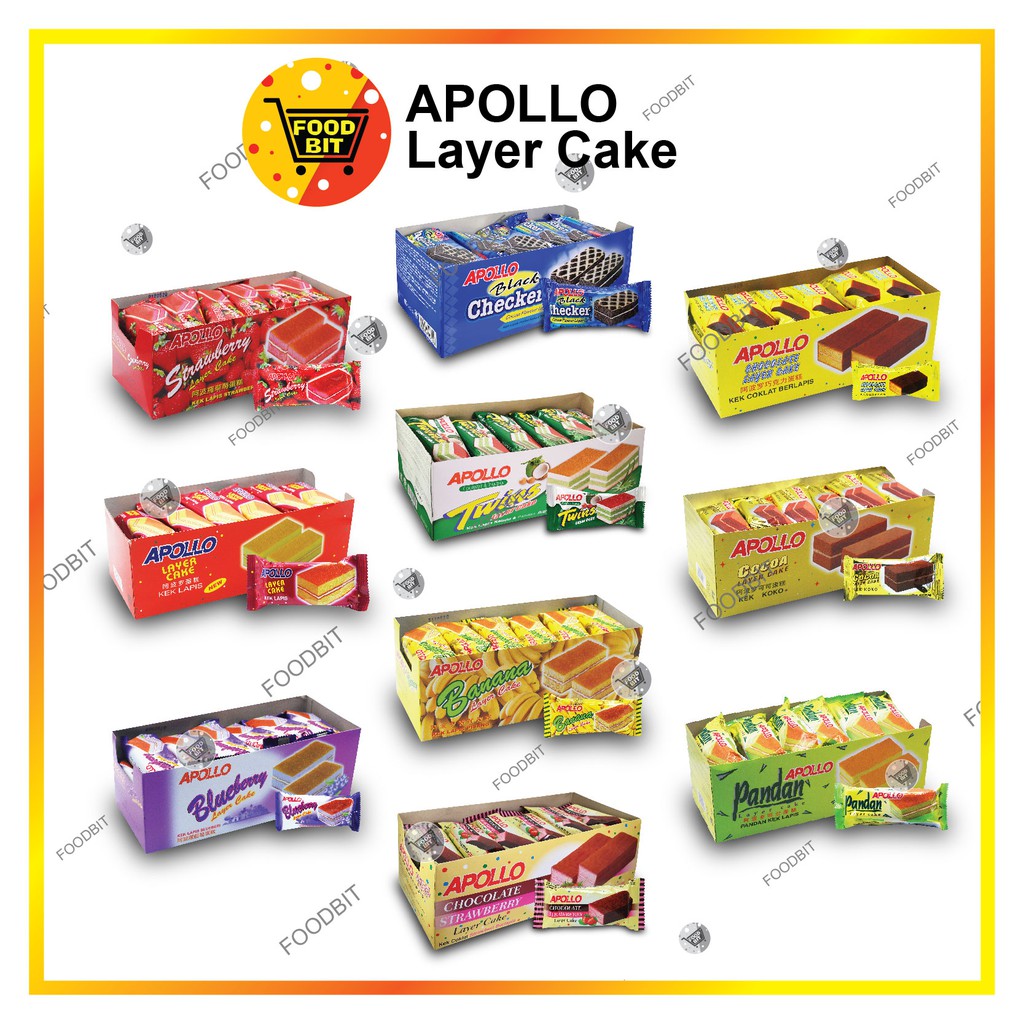 (24pcs x18g) APOLLO Layer Cake 阿波罗小蛋糕 | Shopee Malaysia