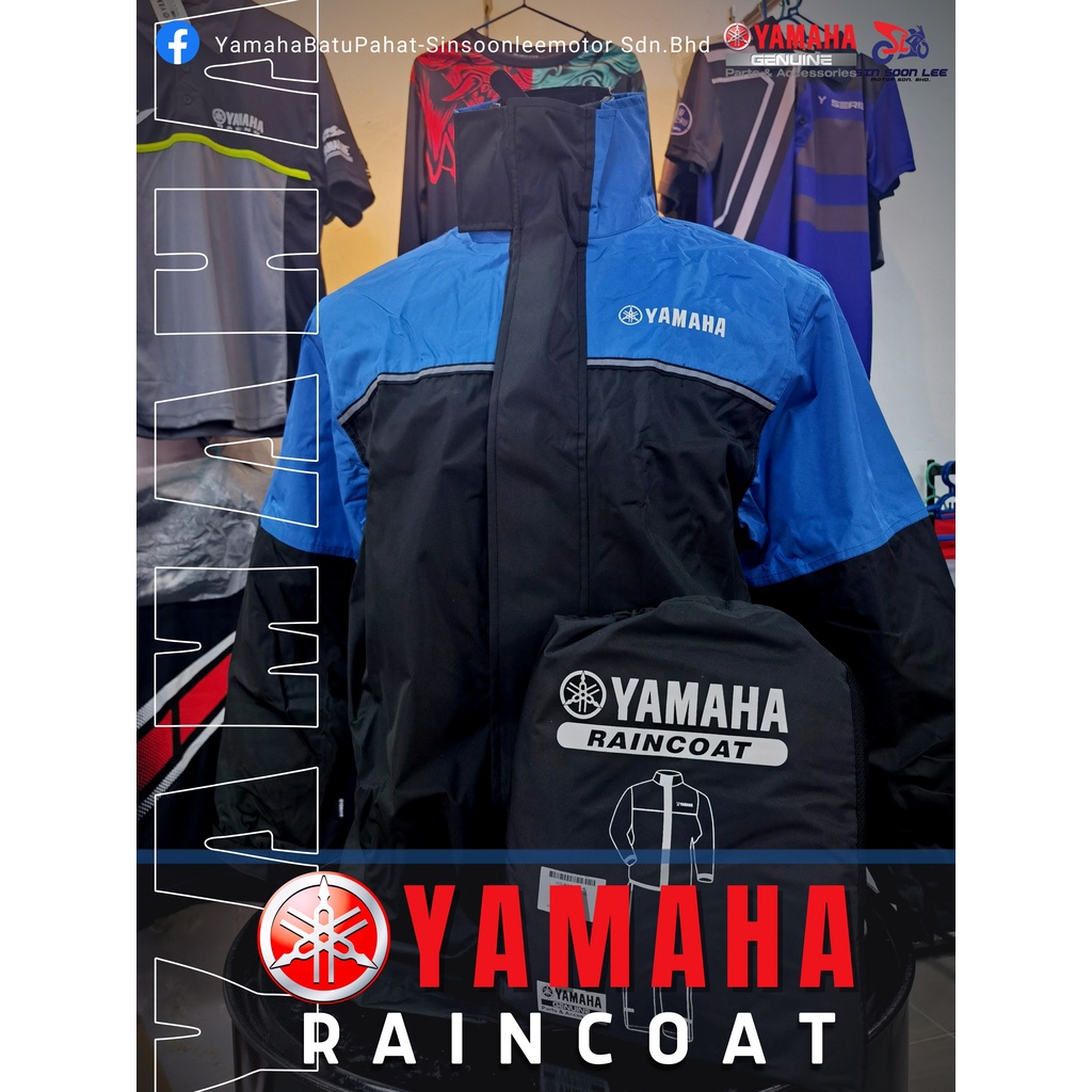 Yamaha Raincoat 2022 ORIGINAL Waterproof Cloth Double Layer Double Zip ...