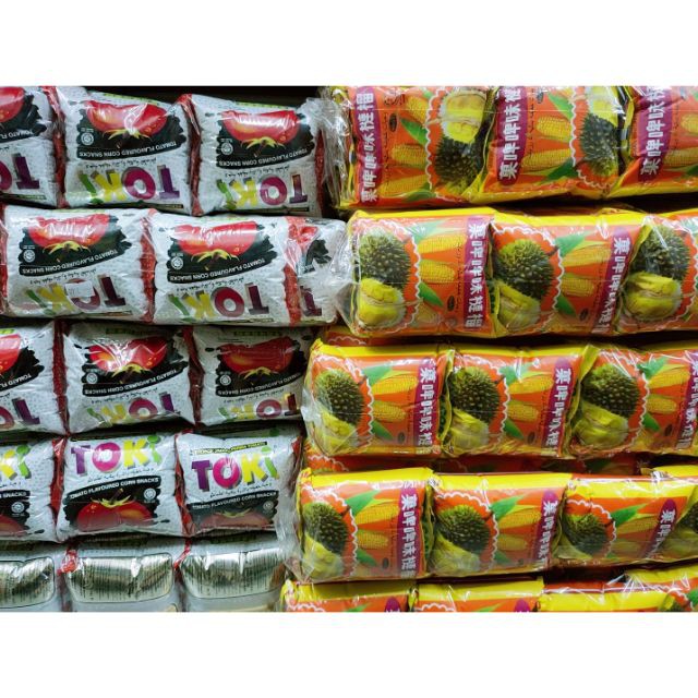 [Ready Stock] Keropok Durian / Toki Tomato Flavour Corn Snack | Shopee ...