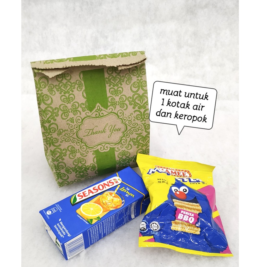 300 pcs goodies bag doorgift wedding birthday paper bag | beg hadiah ...