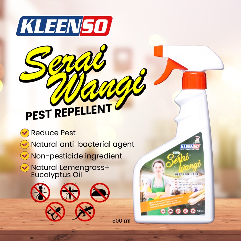ShipFast!! Kleenso Serai Wangi Pest Repellent Cleaner Spray Lemongrass ...