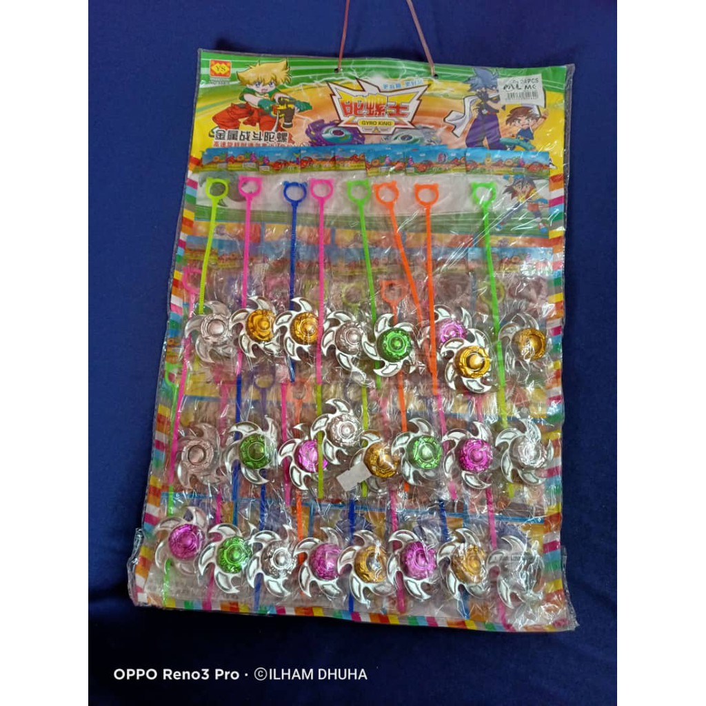 24 PCS / BEYBLADE / MINI BEYBLADE / BABY BEYBLADE / BEYBLADE MURAH ...