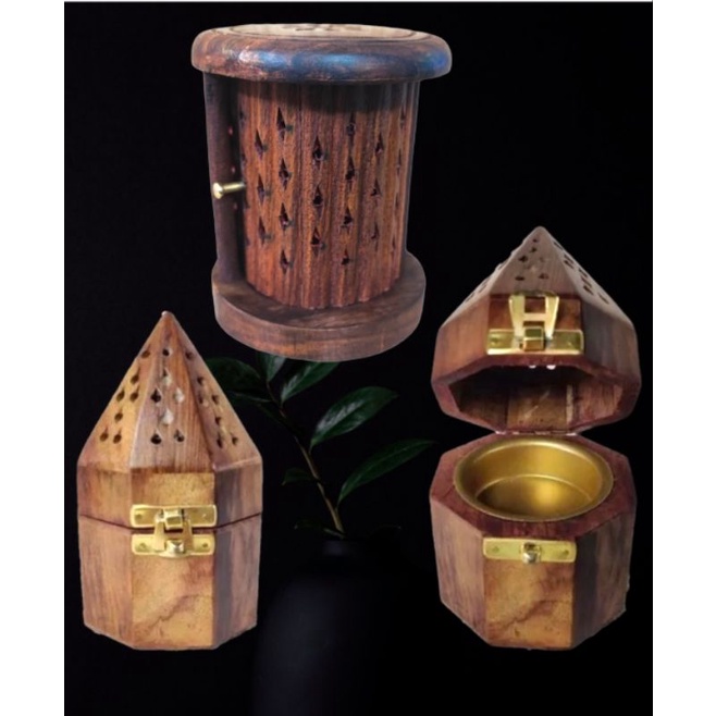 Mubkara - Incense Holder Pyramid For Bakhour Woodwooden incence holder ...