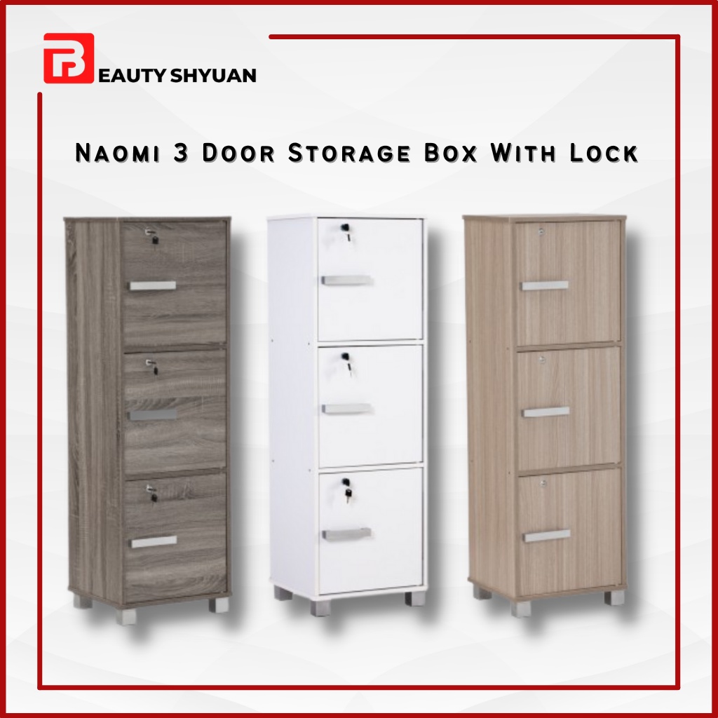 NAOMI 3 Door Locker Cabinet Office Cabinet Office File Cabinet Rak Fail ...