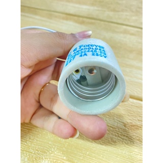 POLE LAMP LIGHT BULB HOLDER / E27 SOCKET wall light mentol WIRE ROUND ...