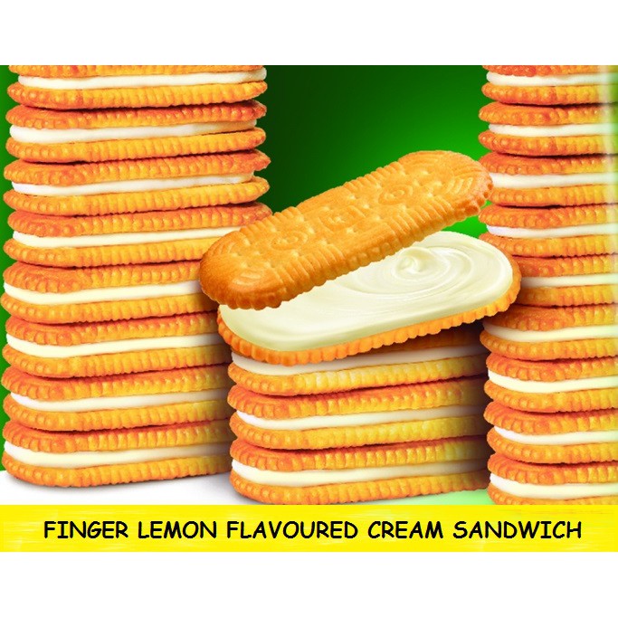Biskut Finger Cream / Biskut Krim Lemon / Julie / Biskut timbang ...