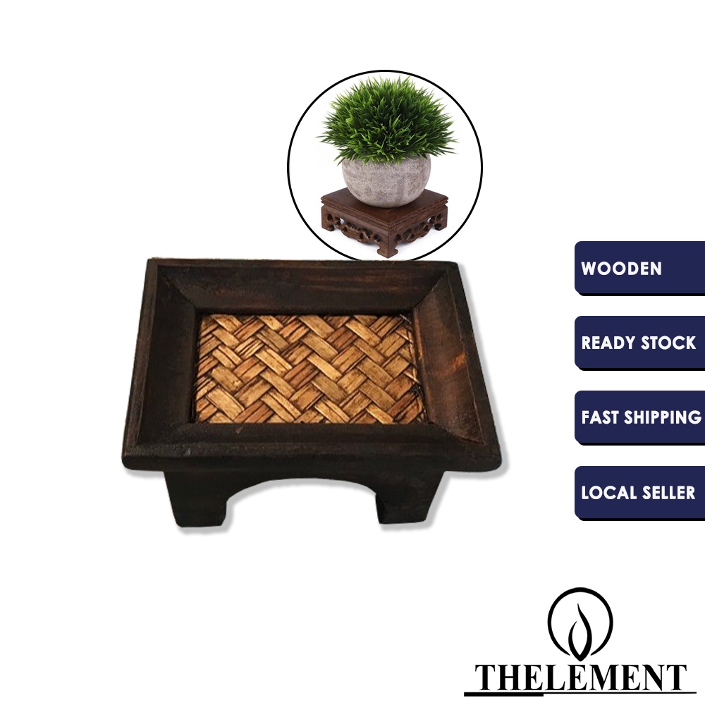 Dulang Hantaran Anyaman Mengkuang Dulang Raya Wooden Tray for Display ...