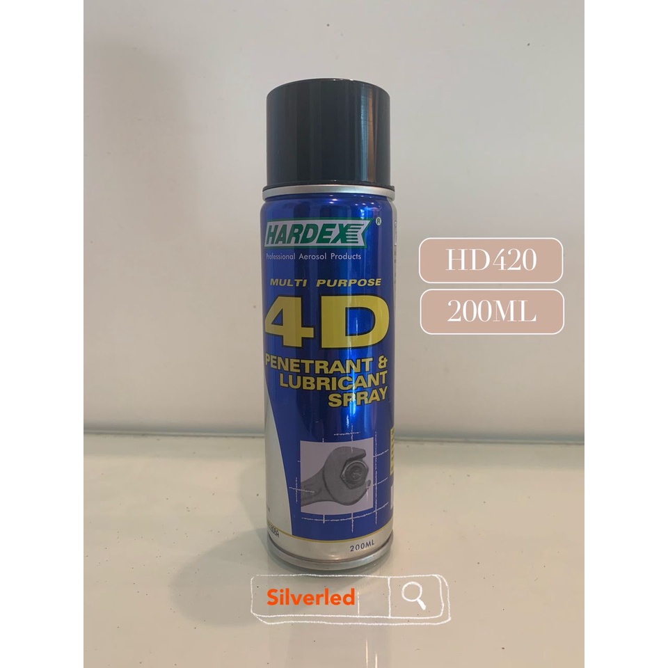 HARDEX HD420 4D PENETRANT & LUBRICANT SPRAY (200ML HD420) ANTI RUST ...